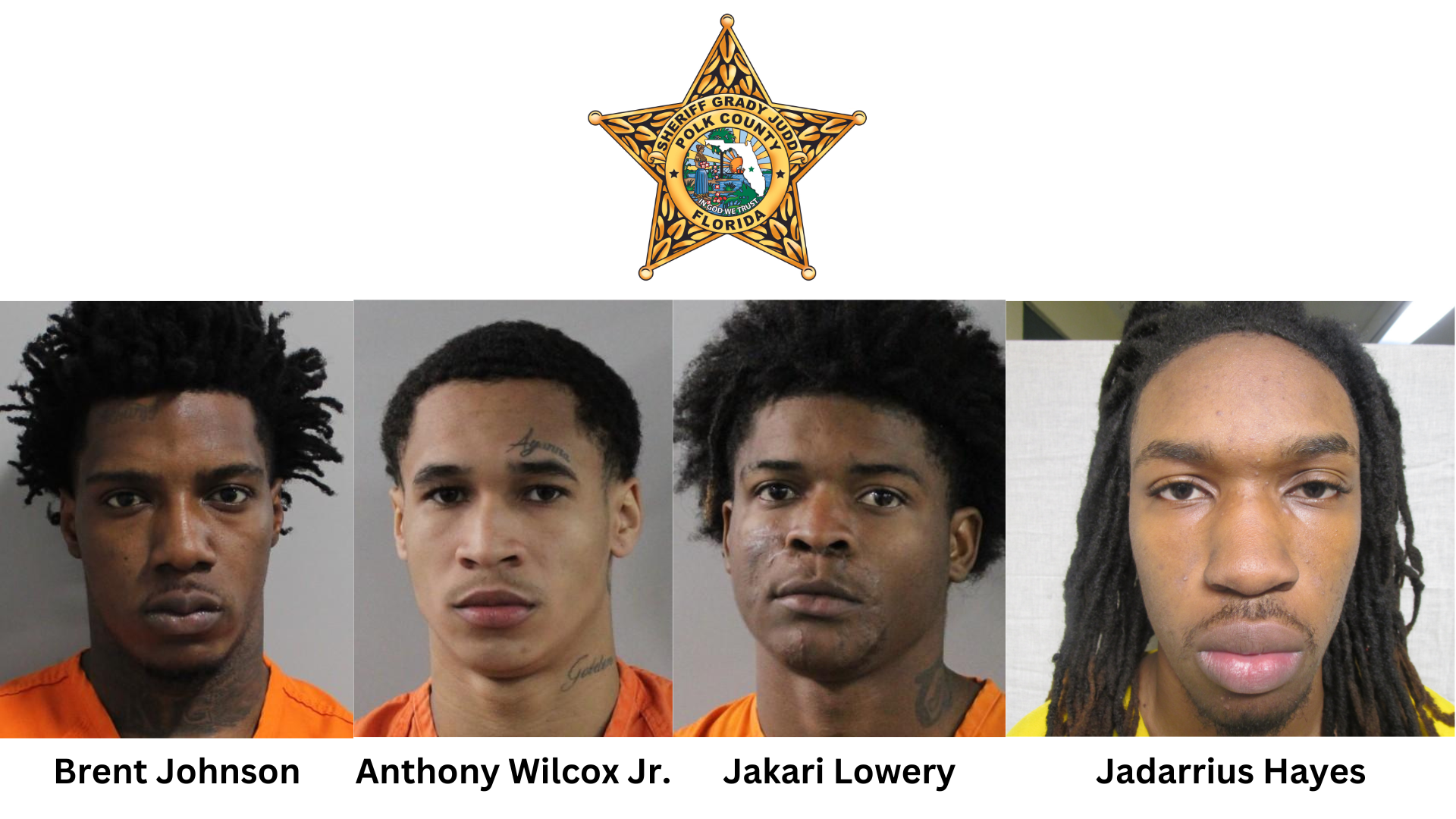PCSO arrests four for armed robbery in Lakeland
